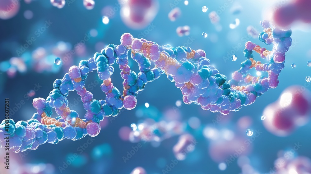 Chromatin structure gene regulation depicted in a detailed biology ...