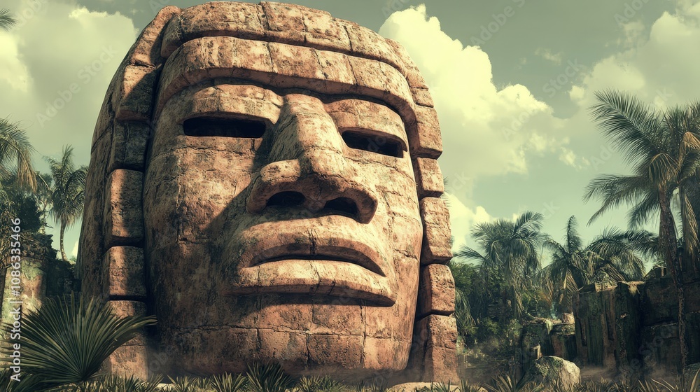 The ancient Olmec civilization in Mesoamerica is known for its giant ...