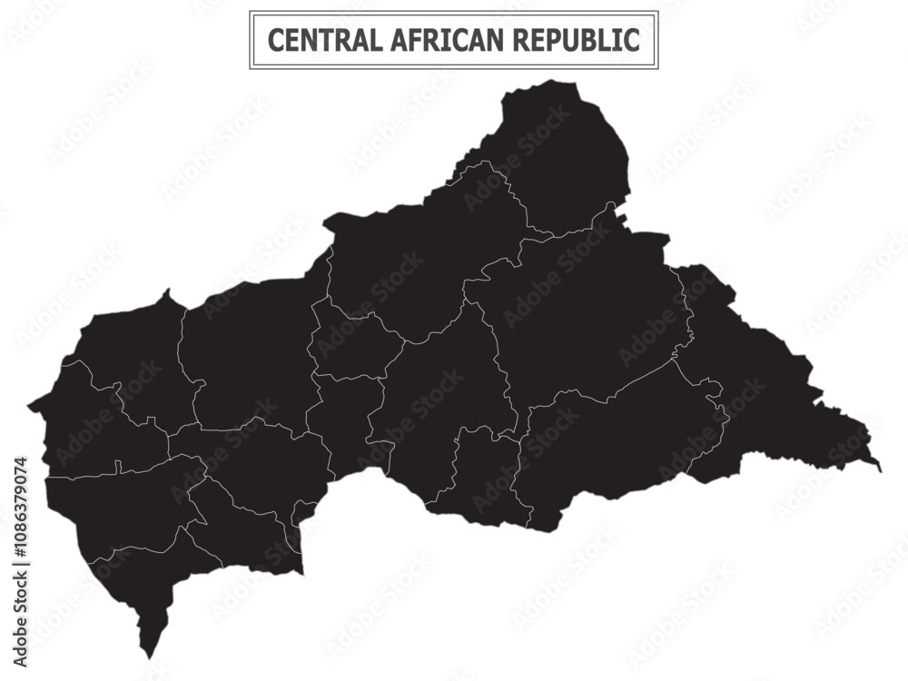 African Countries Geography Political map. Political map of country ...