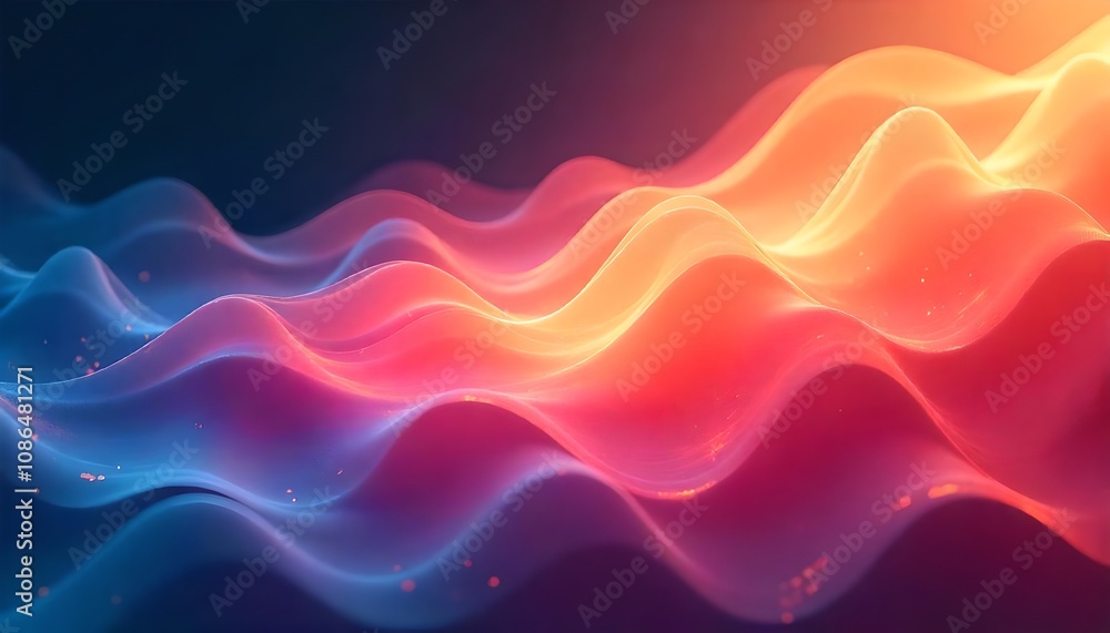 Dynamic heatmapping design with overlapping translucent layers, bright ...