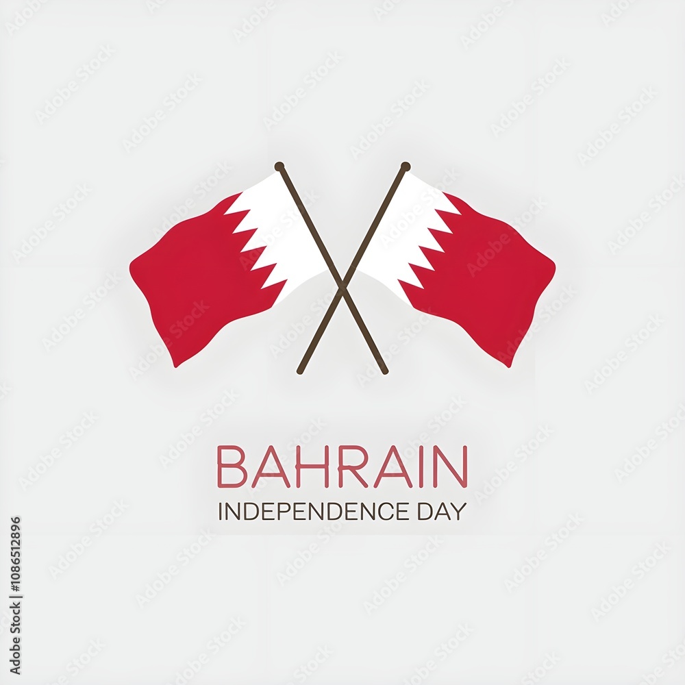 Bahrain national day, bahrain flag waving Stock Photo | Adobe Stock