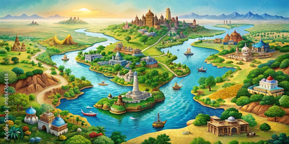 Captivating Landscape of Gujarat, India: A Detailed Map Featuring ...