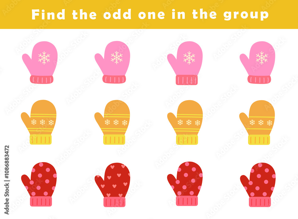 Find the odd one out for toddlers. Spot the difference for kids ...