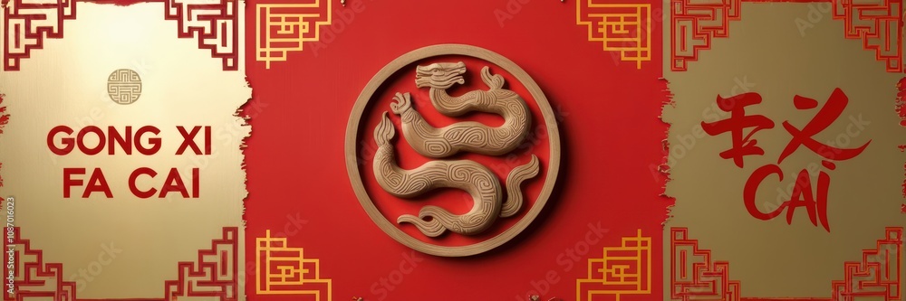 Elegant 2025 Gong Xi Fa Cai Chinese New Year Greetings Featuring the ...