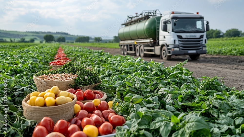 Sustainable biofuel production process at a recycling plant where food ...