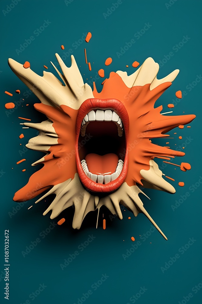 Vibrant high energy comic book style background featuring an explosive ...