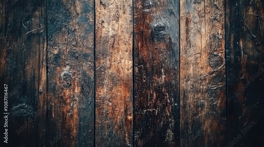 Rustic dark brown wooden texture with a grunge finish, featuring rich ...