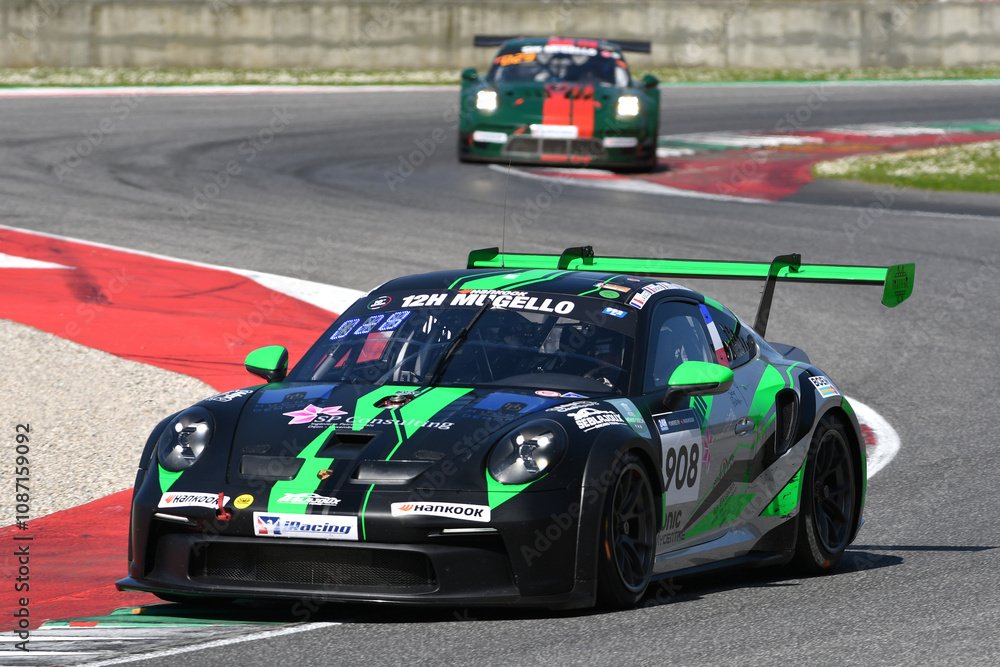 Scarperia, 23 March 2024 Italy: Porsche 911 GT3 Cup (992) of Team ...