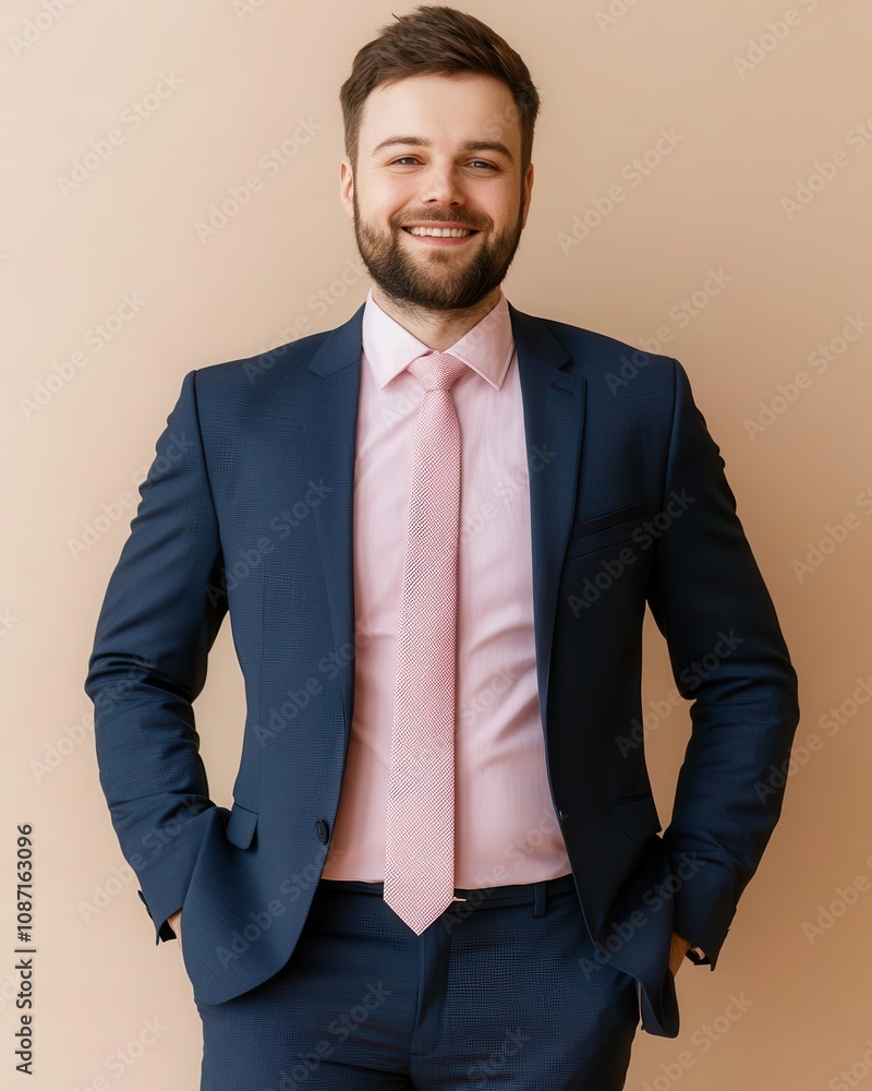 Professional business attire office setting portrait image neutral ...