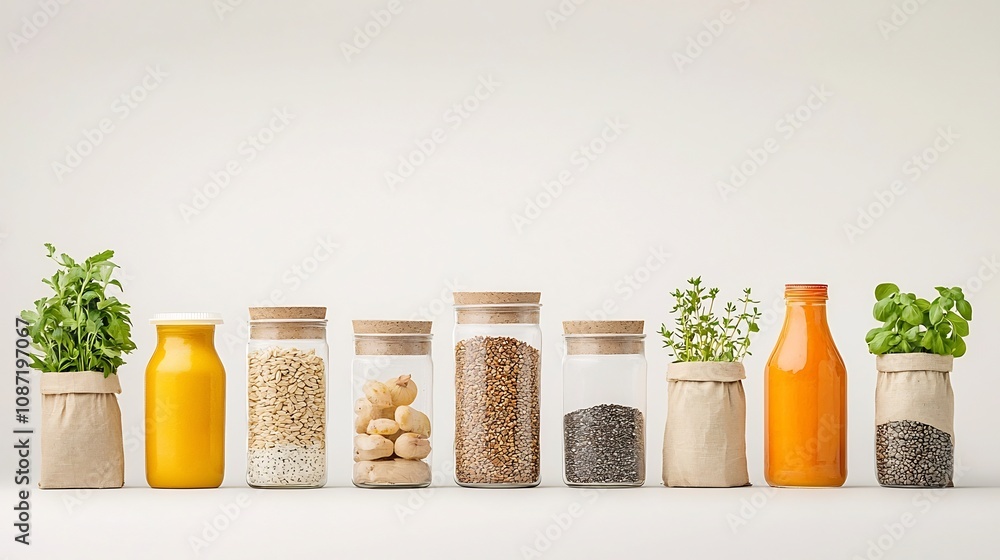 curated showcase of repurposed food items and salvaged materials in a ...