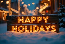 Happy Holidays Sign Free Stock Photo - Public Domain Pictures