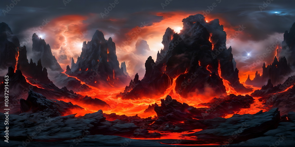 Full 360 degrees seamless spherical panorama HDRI equirectangular ...