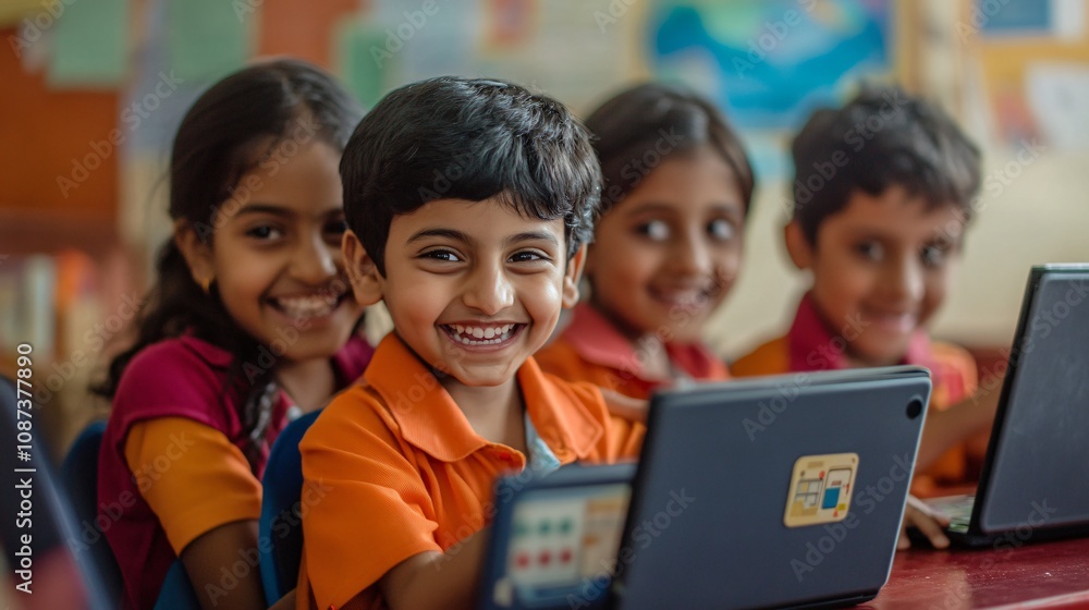 Engaging classroom learning experience elementary school digital ...