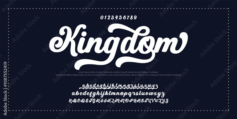 Hand drawn vector alphabet. Modern monoline signature script font ...