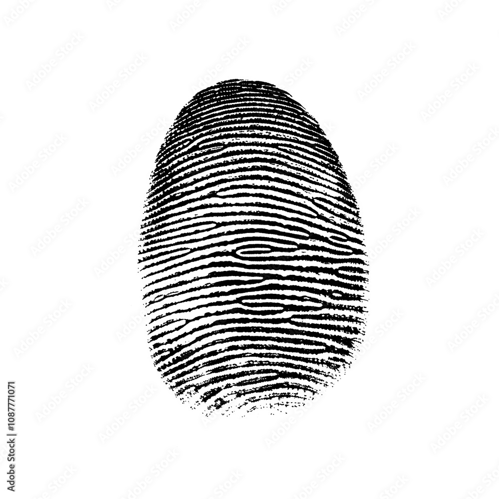 Fingerprint isolated on transparent background. Cut out png Stock Photo ...