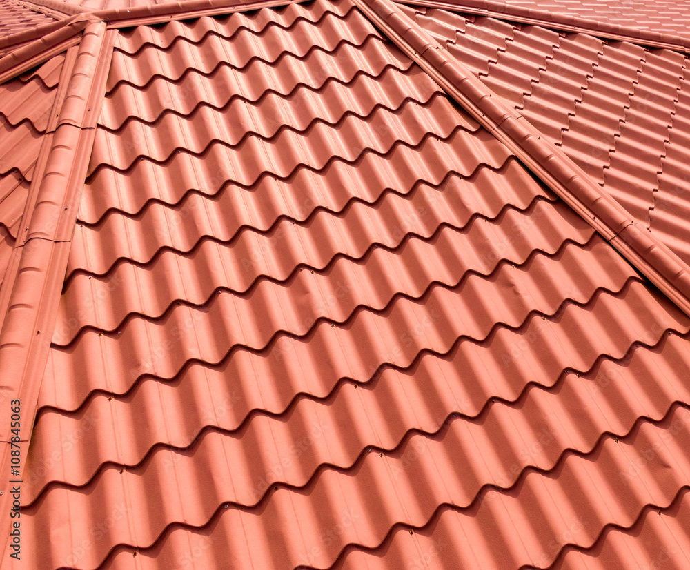 Custom Metal Roofing That Looks Like Tile On A Commercial Building ...