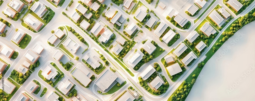 A civil engineering project planning layout featuring largescale urban ...