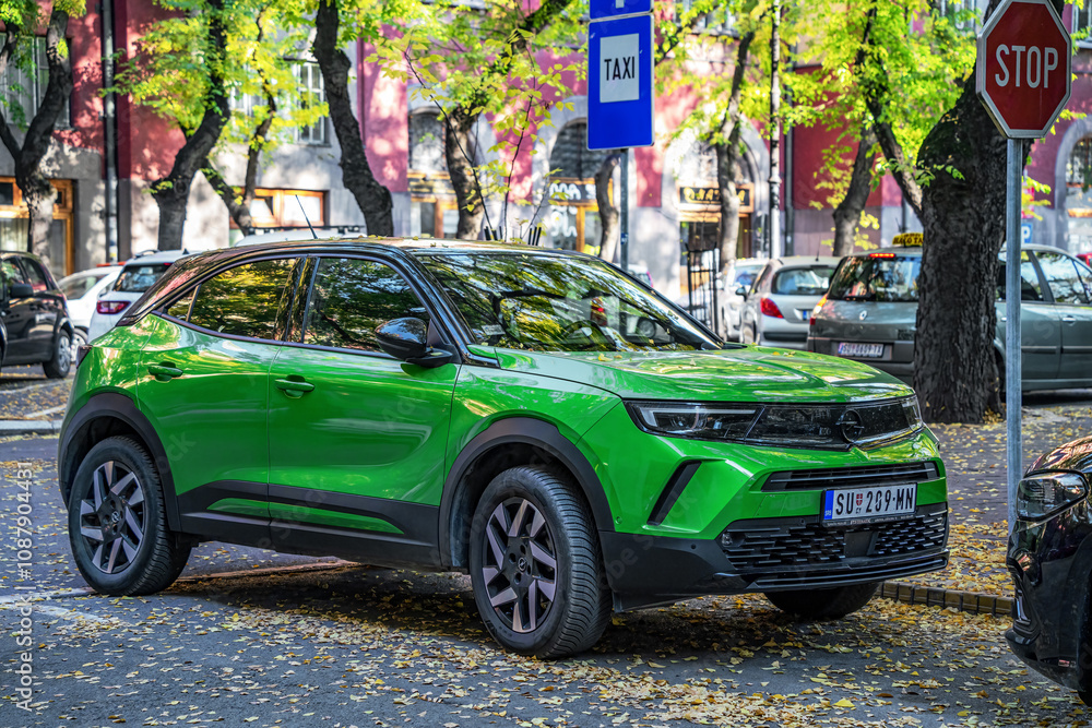 Subcompact crossover SUV Opel Mokka B (second generation, 2021 ...