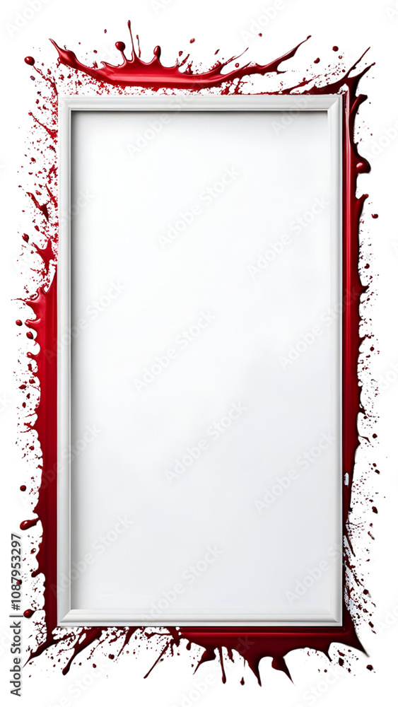 Red Blood Border Frame, Blooded Frame PNG Transparent Background Stock ...