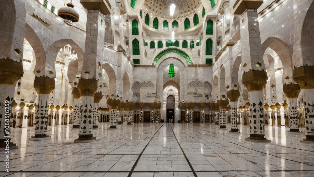 Stock-Illustration „Al Madinah Al Munawwarah Islamic holy place in ...