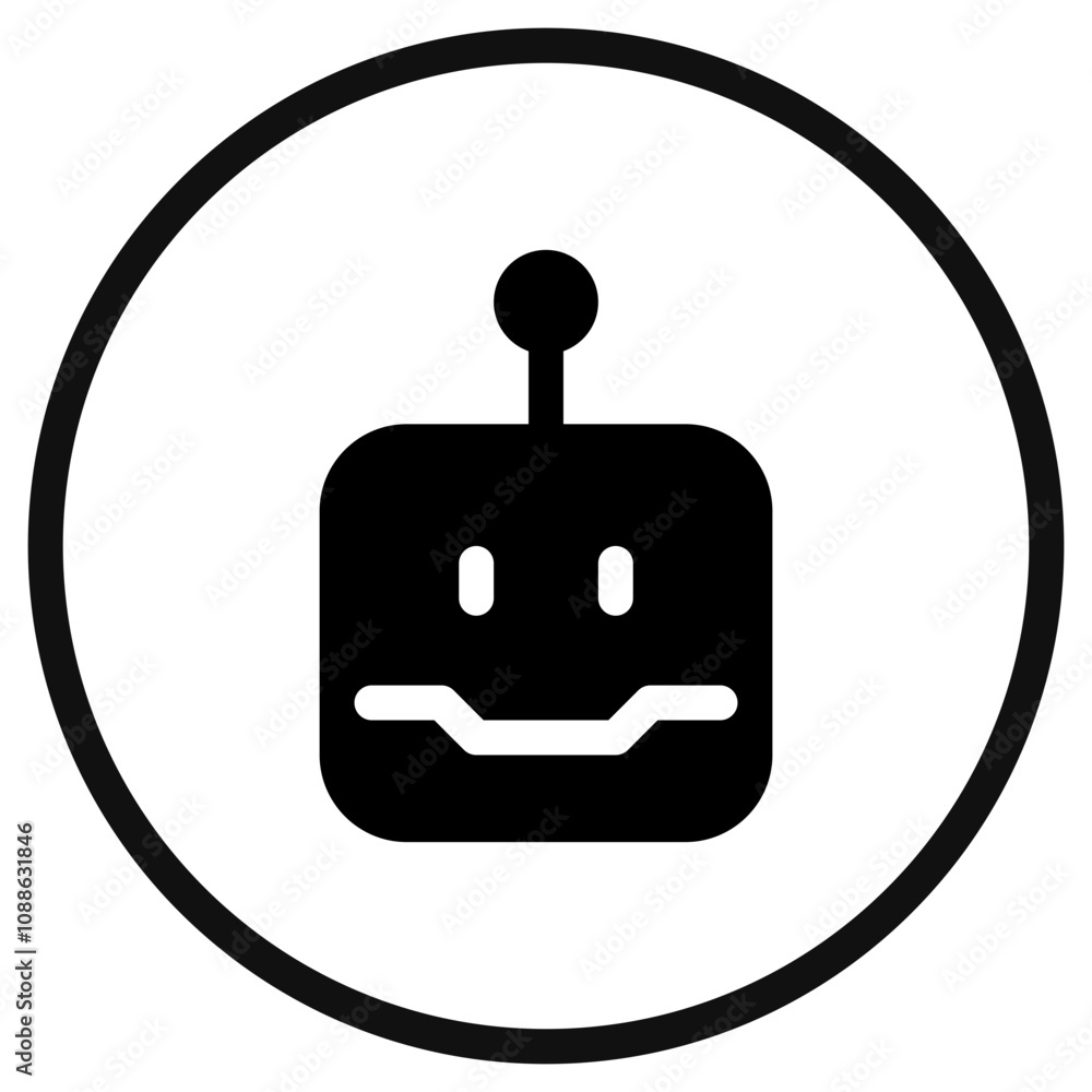 Editable robot head vector icon. Part of a big icon set family. Perfect ...