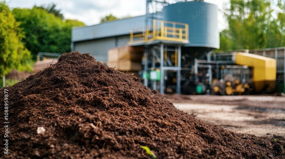 Advanced machinery transforms organic waste into nutrient-rich compost ...