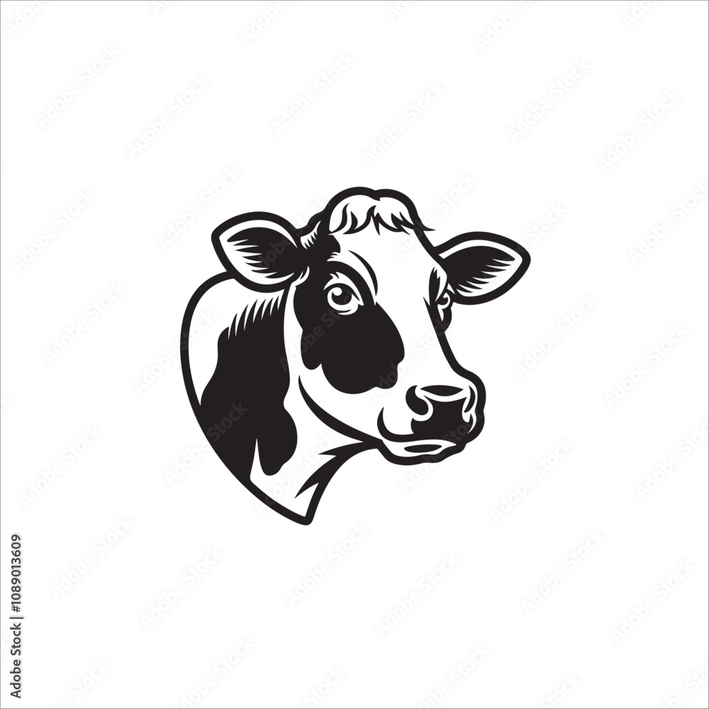 Silhouette cow livestock, farm logo bundle. Perfect for company logos ...
