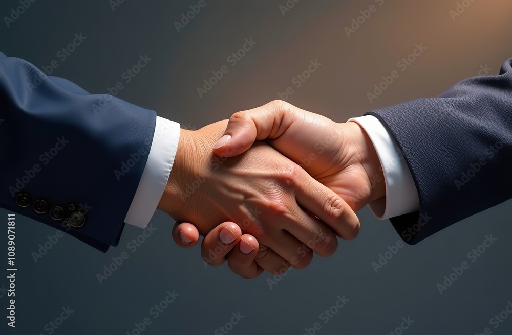 3d Human Handshake, clapping and punching . Business succes, teamwork ...