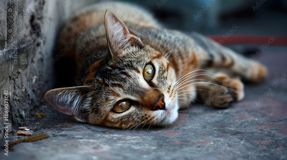 "Disinterested Feline: A Cat's Eye-Rolling Reaction to Human Antics ...