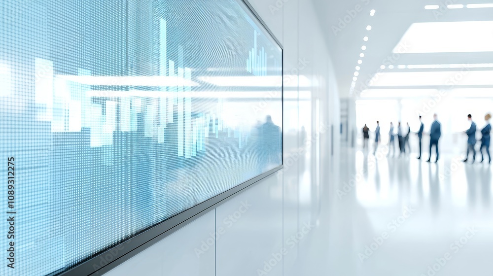 Data visualization presentation corporate office digital display modern ...