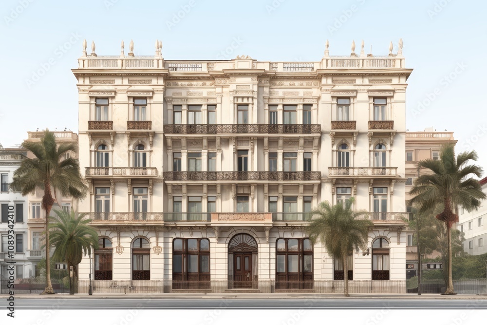 Exquisite mansion architecture in png format displaying a grand and ...