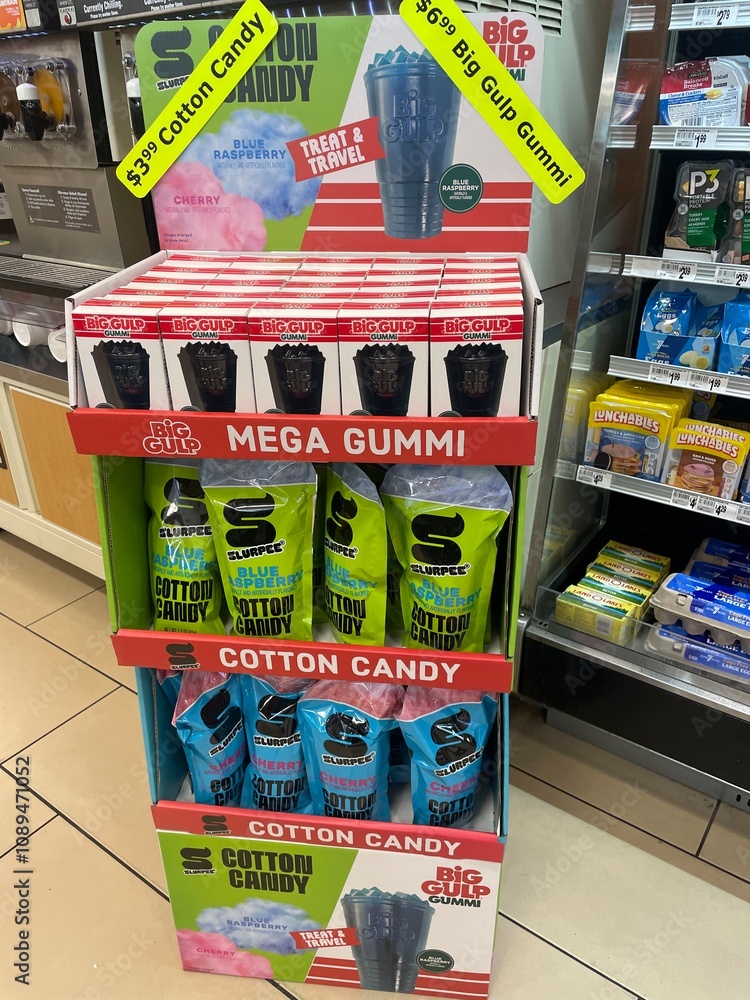 7 11 convenience store interior Big Gulp slurpie limited edition gummi ...