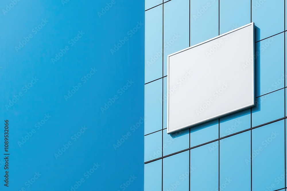mockup template. Realistic billboard mockup on a building, with a ...