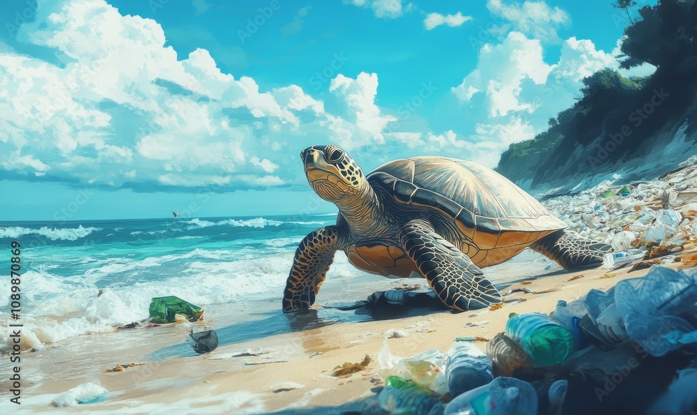 Imagine a future where turtles and conservationists team up to clean up ...