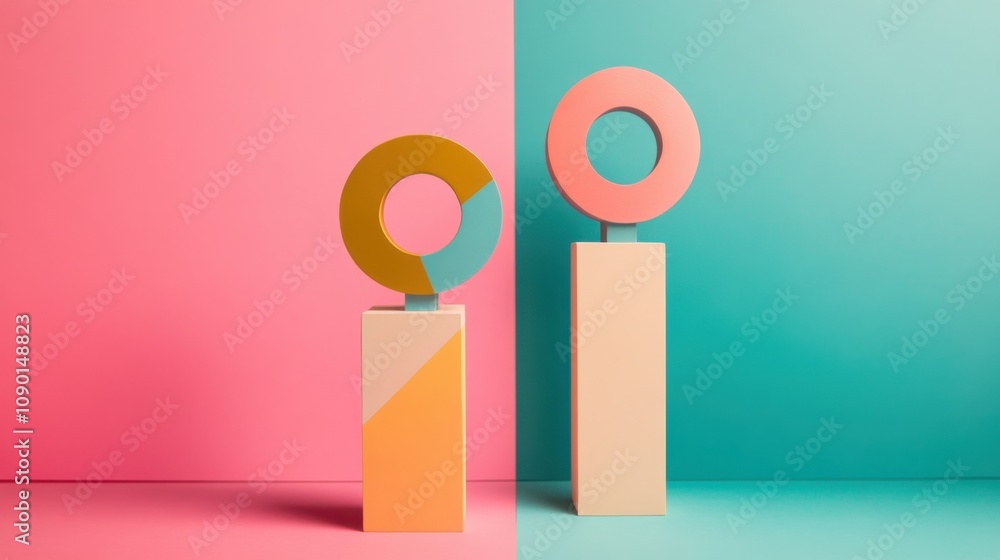 An abstract expression of gender inequality, featuring imbalanced ...