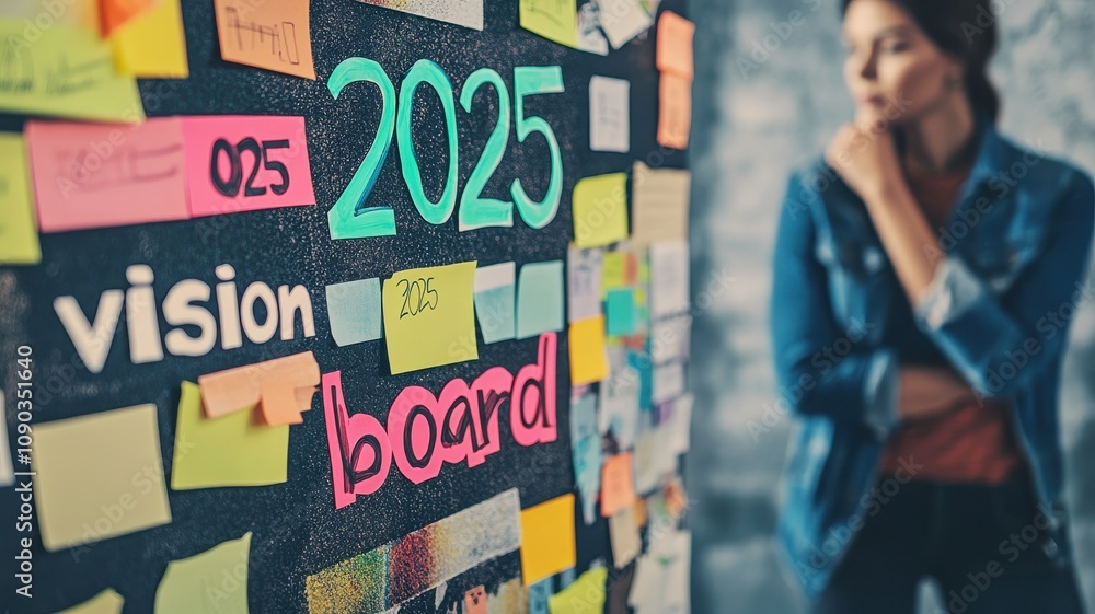 Creating a vision board for 2025 organizing your goals at home creative ...