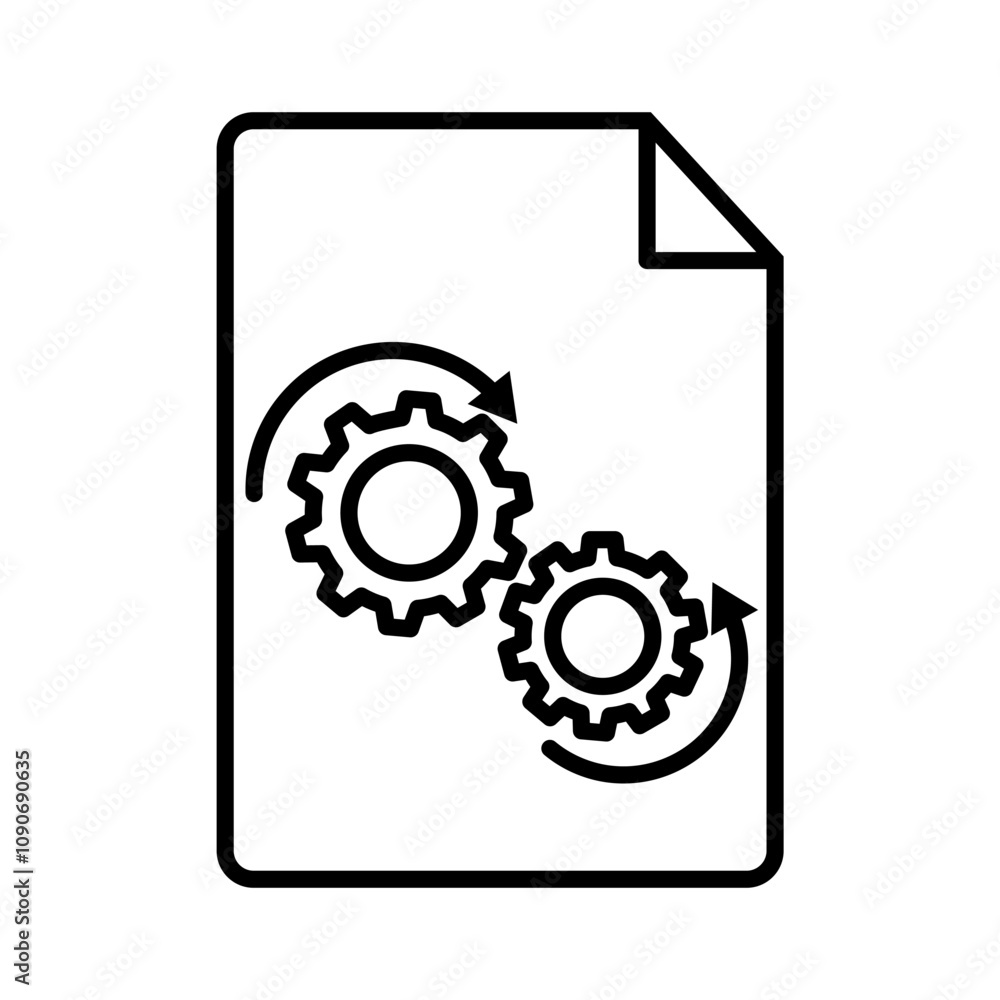 Technical documentation icon vector. Manual illustration sign. Instruction symbol or logo. Stock ...