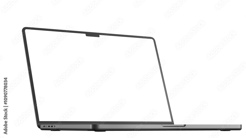 Mockup laptop on transparent background and screens for web design and ...