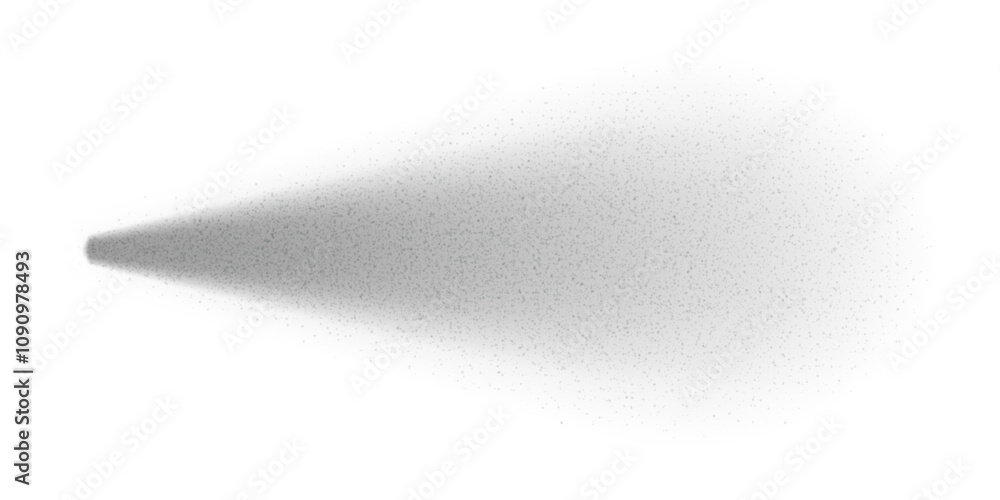 Spray jet overlay from nozzle or water gun on white background. Vector ...