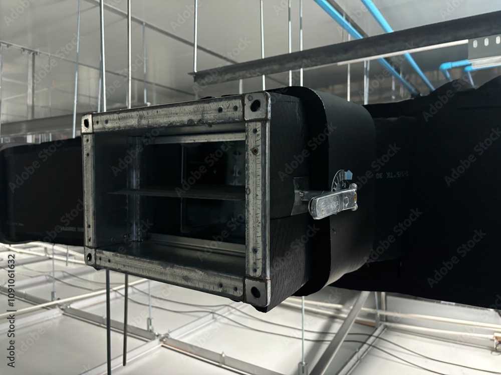 Air duct control damper actuator for open and close it variable ...