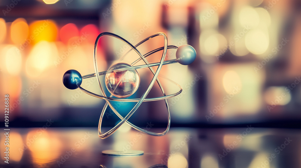 Atomic splitting diagram showing the process of nuclear fission, where ...