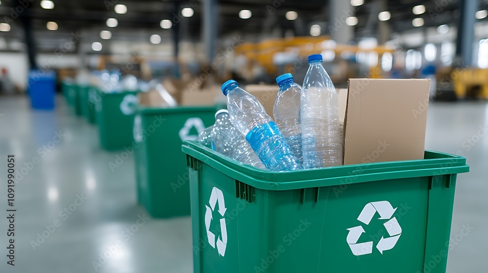 Recycling initiative progress waste management facility photo ...