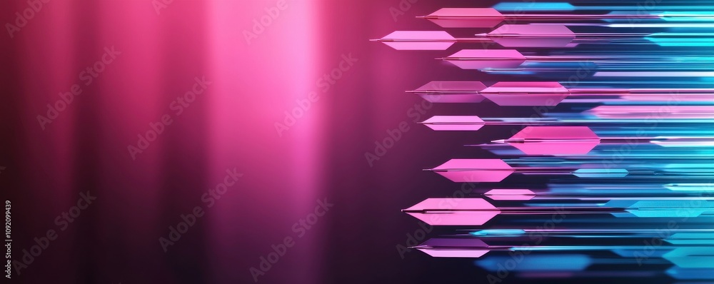 Business plan of market execution concept. A vibrant abstract ...