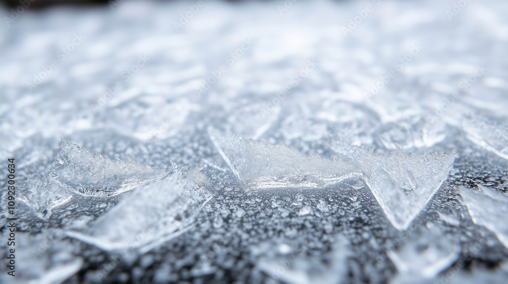 Frosted Glass Pattern with Crystalline Textures for Seasonal Designs ...