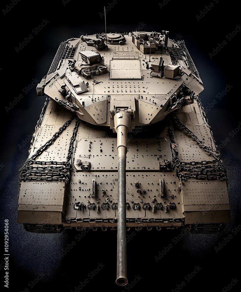 Advanced Merkava Mk4 Main Battle Tank in Elevated Display Stock Photo ...