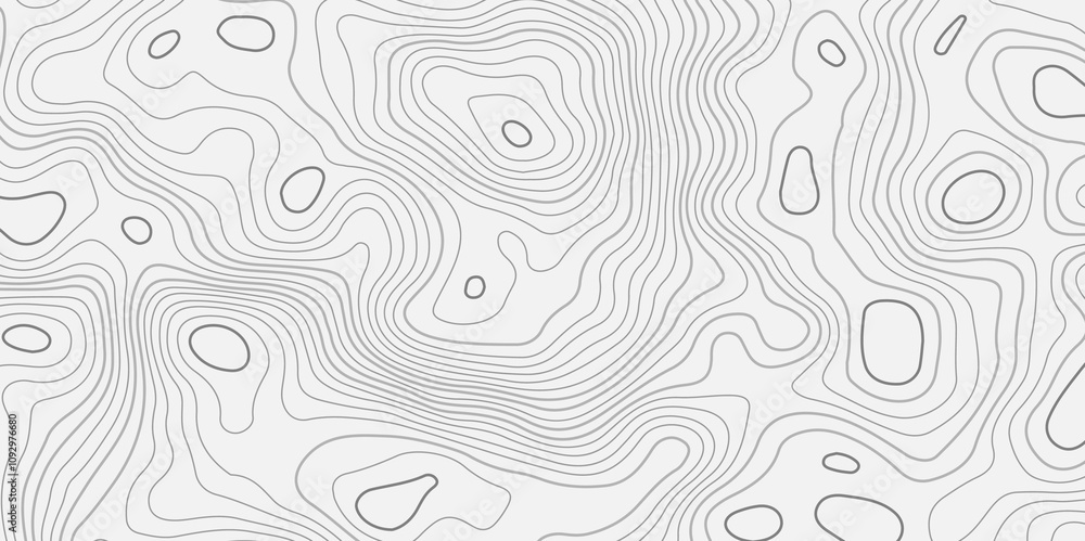 The black grey on white contours vector topography stylized height of ...