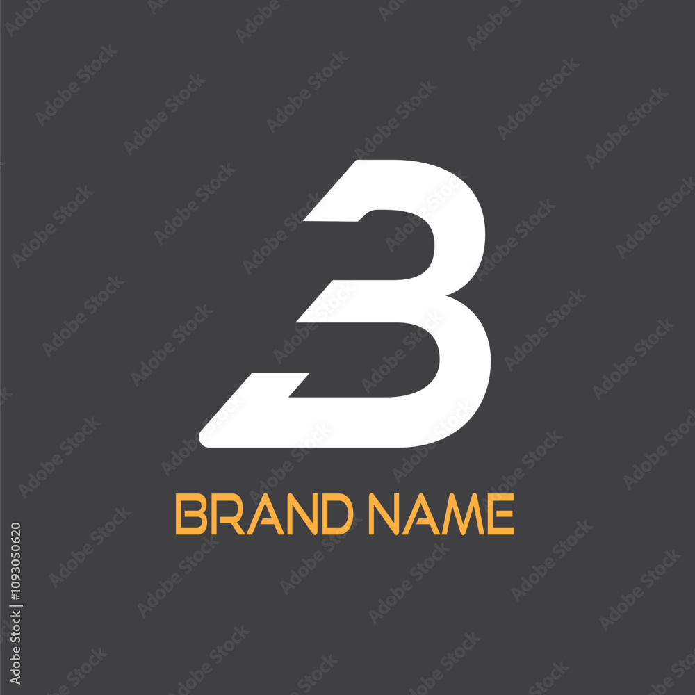 B logo. CMYK color mode. Editable color. Vector EPS file. Free font ...