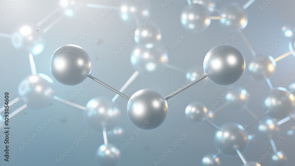 copper(ii) chloride molecular structure, 3d model molecule, cupric ...