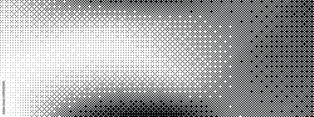 Pixelated bitmap gradient texture. Black and white dithered background ...