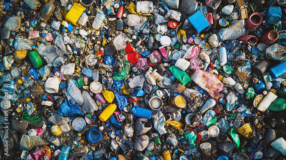 Fotografie Recycling plant sorting system powered by computer vision to ...